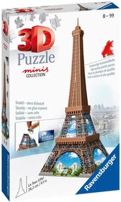 RAVENSBURGER Puzzle 3D Mini budova Eiffelova věž  54 dílků plast 2412536