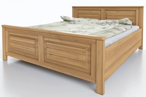 Vlastní výroba Buková postel Martina s úložným prostorem