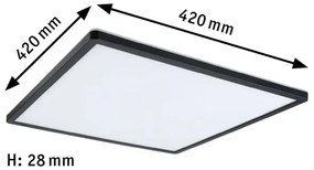 Paulmann 71002 - LED/22W Stmívatelný panel ATRIA 230V 3000K černá