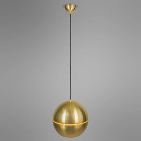 Art deco závěsná lampa zlatá 50 cm - plátek
