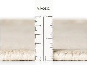 Slonovinový ručně tkaný koberec z viskózy 80x150 cm Noemi – Vikosa