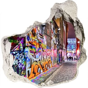 Wallmuralia Samolepící díra na stěnu Barevné graffiti 75x75 cm