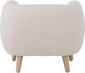 Bílé dětské křesílko z textilie bouclé Cade – Bloomingville Mini