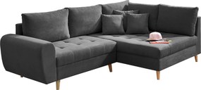 XXXLutz ROHOVÁ SEDAČKA, textil, kompozitní dřevo, antracitová MID.YOU - Sedací soupravy - 002220026003