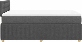 Box spring postel s matrací tmavě šedá 120x200 cm textil 3289738