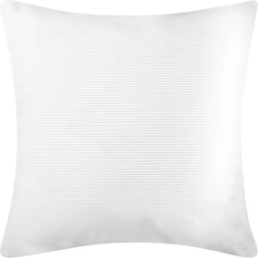 Saténový povlak na polštář Pruh 2mm - bílý Velikost: 40 x 40