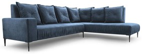 IDZ Rohová sedačka RIKO - 302 x 217 cm Barva látky: Tmavá modrá (Vena 12), Roh sedačky: Pravý