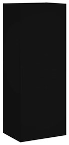 Nástěnná TV skříňka černá 40,5 x 30 x 102 cm kompozitní dřevo - Default Title