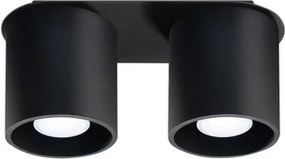 Stropní svítidlo SOLLUX Orbis 2 GU10 2x40W bez zdroje SL.0054 černá