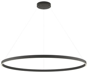 Redo 01-2886 závěsné LED svítidlo stmívatelné Febe pískově černé, 75W, 4000K, ø120cm