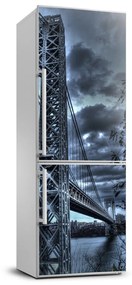 Wallmuralia Samolepící nálepka na ledničku Most New York 60x180 cm