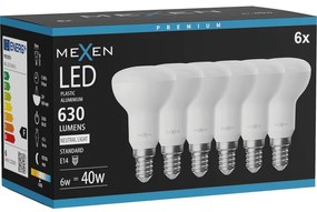 Mexen Nova 6x LED žárovka E14, R50, 6W, Neutrální - 4000K, 630 lm - L103-E14-0640-01x06