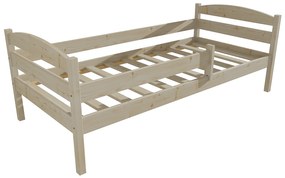 Vomaks Dětská postel DP 017 se zábranou Rozměr: 80 x 180 cm, Barva: surové dřevo
