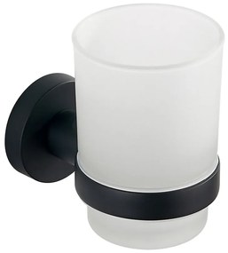 Aqualine, SAMBA sklenice, mléčné sklo, černá, SB204