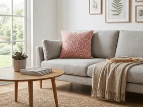 Oboustranný povlak na polštářek DUO SENSE DAISELLE 45x45 cm mikroplyš/flanel, růžový