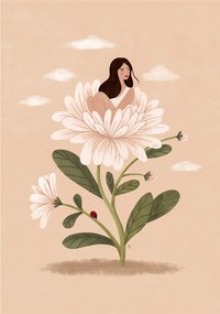 Petra Holíková | Asterová panenka Rám: Bez rámu, Velikost: 60 x 40 cm