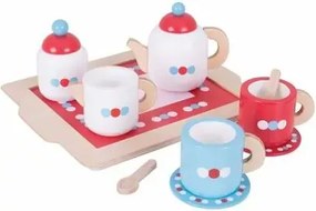 Bigjigs Toys Čajový servis s puntíky / od 3 let