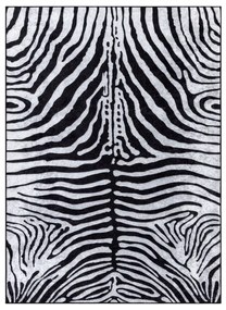 Koberec MIRO 51331.803 zebra, černý / bílý
