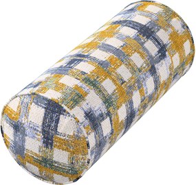 Potah na válec IKEA Ektorp barva modrá látka pletený vzor, vzorované