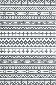 Outsunny Venkovní Koberec Odolný vůči Počasí, Skládací Koberec s Boho Stylem, Venkovní Koberec pro Obývací Pokoj, Balkón, Zahradu, Terasu, Koupelnu, H