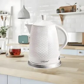 Maestro MR-069 bílá / Rychlovarná konvice / 1500 W / 1,5 l / keramická