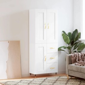 Skříň highboard bílá 69,5 x 34 x 180 cm kompozitní dřevo 3199985
