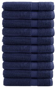 Prémiové saunové osušky SOLUND 10 ks tmavě modré 80x200 cm 600 g/m² 137268