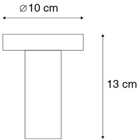 Moderní stropní svítidlo černé - Facil