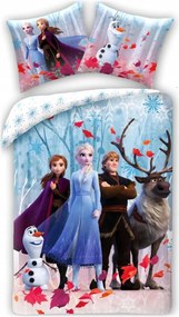 Ložní povlečení Ledové království - Frozen - motiv Přátelé navždy - 100% bavlna - 70x90 cm + 140x200 cm