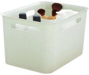 Rotho Úložný box s madly BRISEN 16l, 36x26,2x21cm, bílý