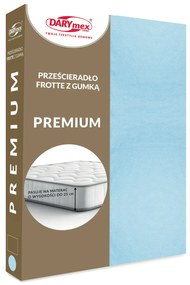 FROTÉ PROSTĚRADLO PREMIUM 160X200 CM MODRÉ