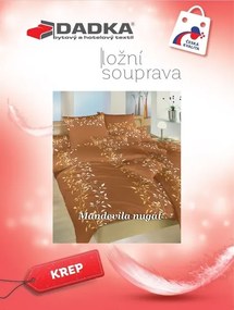 Dadka povlečení krep Mandevila nugát 140x200+70x90 cm