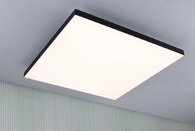 Paulmann 79909 Velora, černý subtilní stropní LED panel Rainbow dynamic RGBW, 31W LED 3000-6500K, 59x59cm, dálkové ovládání