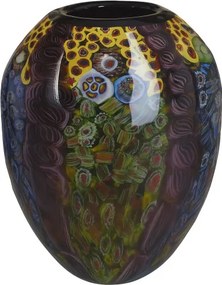 Velká sběratelská ručně foukaná váza Millefiori obrovská 37 cm