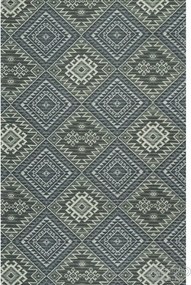Breno Koupelnová pěnová předložka SOFTY-TEX 79827.8 aztécký vzor, šíře 65 cm, Šedá/Vícebarevné