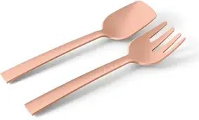 BLIMPLUS Příbor na servírování salátu Paestum Pink Sand / 29 cm / bez