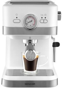 Sencor - Pákový kávovar espresso 1050W/230V bílá/matný chrom