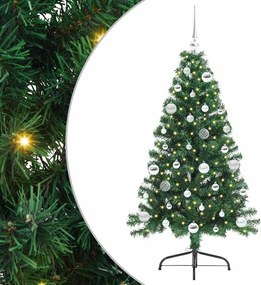 Umělý osvětlený vánoční stromeček Zelená 150 cm PVC 3397003
