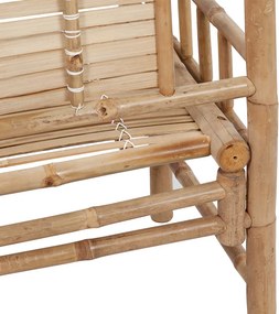 Zahradní lavice s poduškou 120 cm bambus 3063900