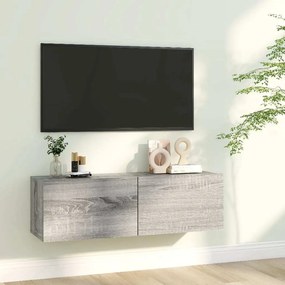 vidaXL TV stolek 100 x 30 x 30 cm dřevotříska [801484] Barva: šedá sonoma