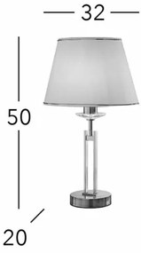 Kolarz 330.71.8C - Křišťálová stolní lampa IMPERIAL 1xE27/60W/230V zlatá/béžová