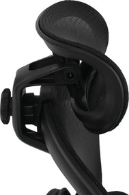 Ergonomická kancelářská židle AIR - černá síťovina / látka