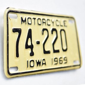 Americká SPZ Iowa 74-220 moto