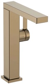 Hansgrohe Tecturis E - Umyvadlová baterie s výpustí Push-Open, CoolStart, EcoSmart, kartáčovaný bronz 73060140