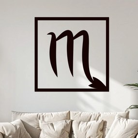 dřevo života Dřevěný obraz znamení zvěrokruhu ŠTÍRA Zvolte rozměr (cm): 60x60, Zvolte barvu dekoru: Černá