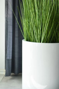 Umělá tráva v květináči ZEBRA, plast, výška 60 cm, zelená