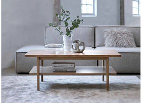 Designový konferenční stolek Zayleigh 120 cm vzor dub