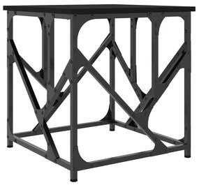 Konferenční stolek černý 45 x 45 x 47,5 cm kompozitní dřevo - Default Title