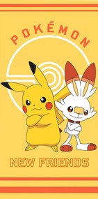 Dětská osuška Pokémon Pikachu a Scorbunny