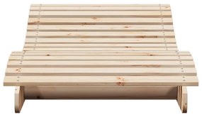 Zahradní lehátko 205 x 80 x 31,5 cm masivní borové dřevo - Default Title